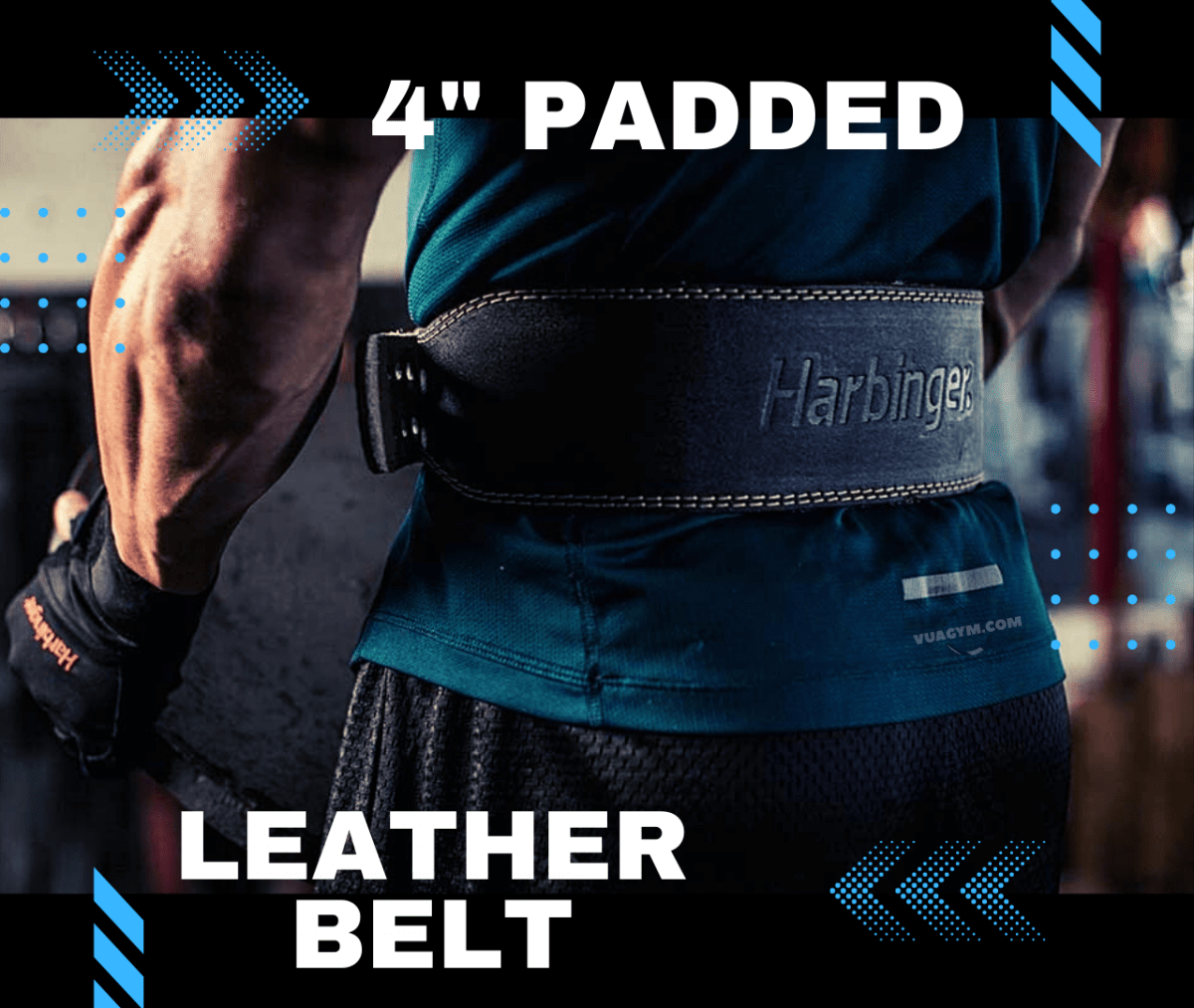 Harbinger - 4" Padded Leather Belt - Vựa Gym