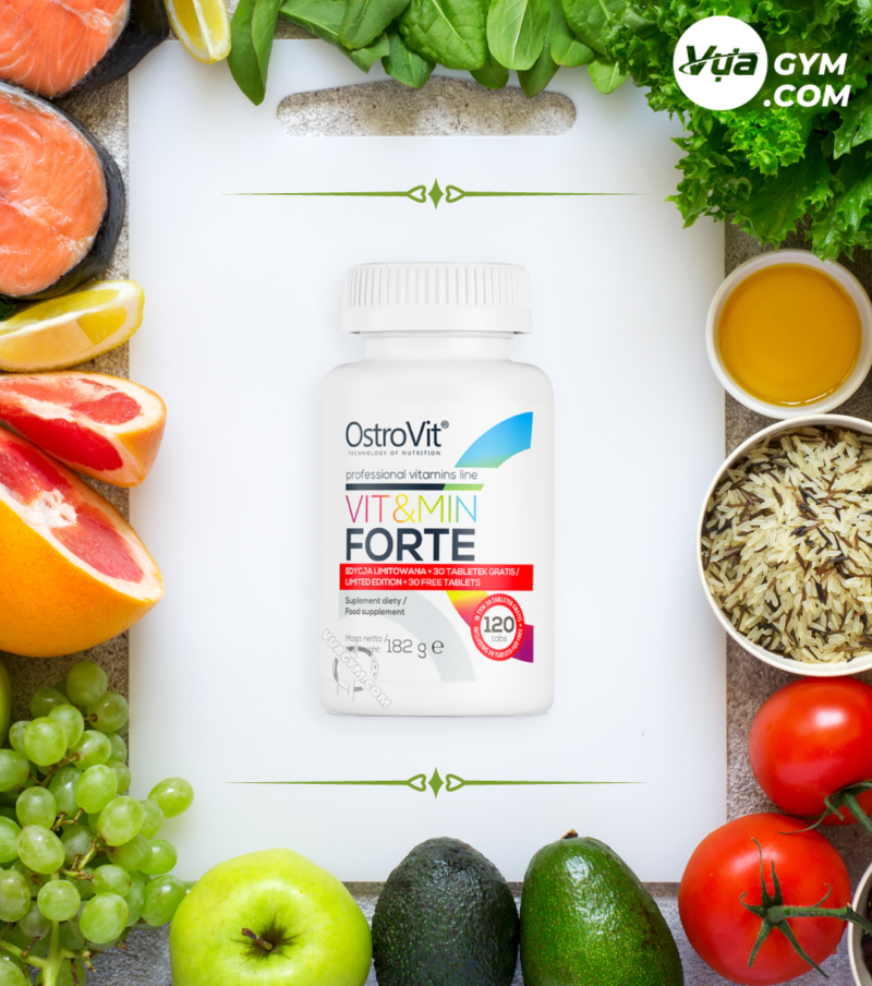 OstroVit - Vit&Min FORTE (120 viên) - Vựa Gym