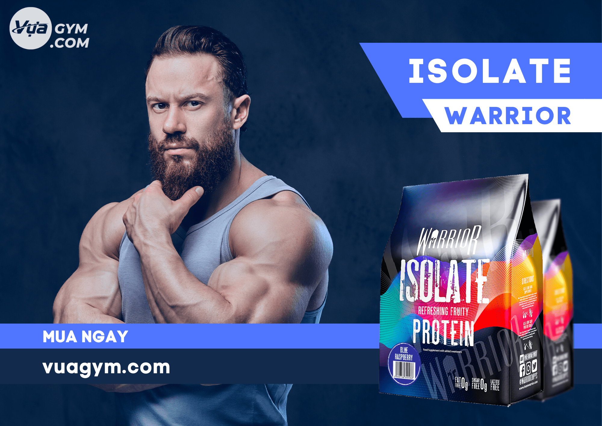 Warrior - Isolate (500g) - Vựa Gym