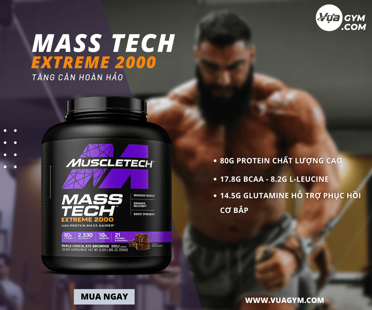 MuscleTech Mass Tech Extreme 2000 6 Lbs - Ưu Đãi | Giá Tốt