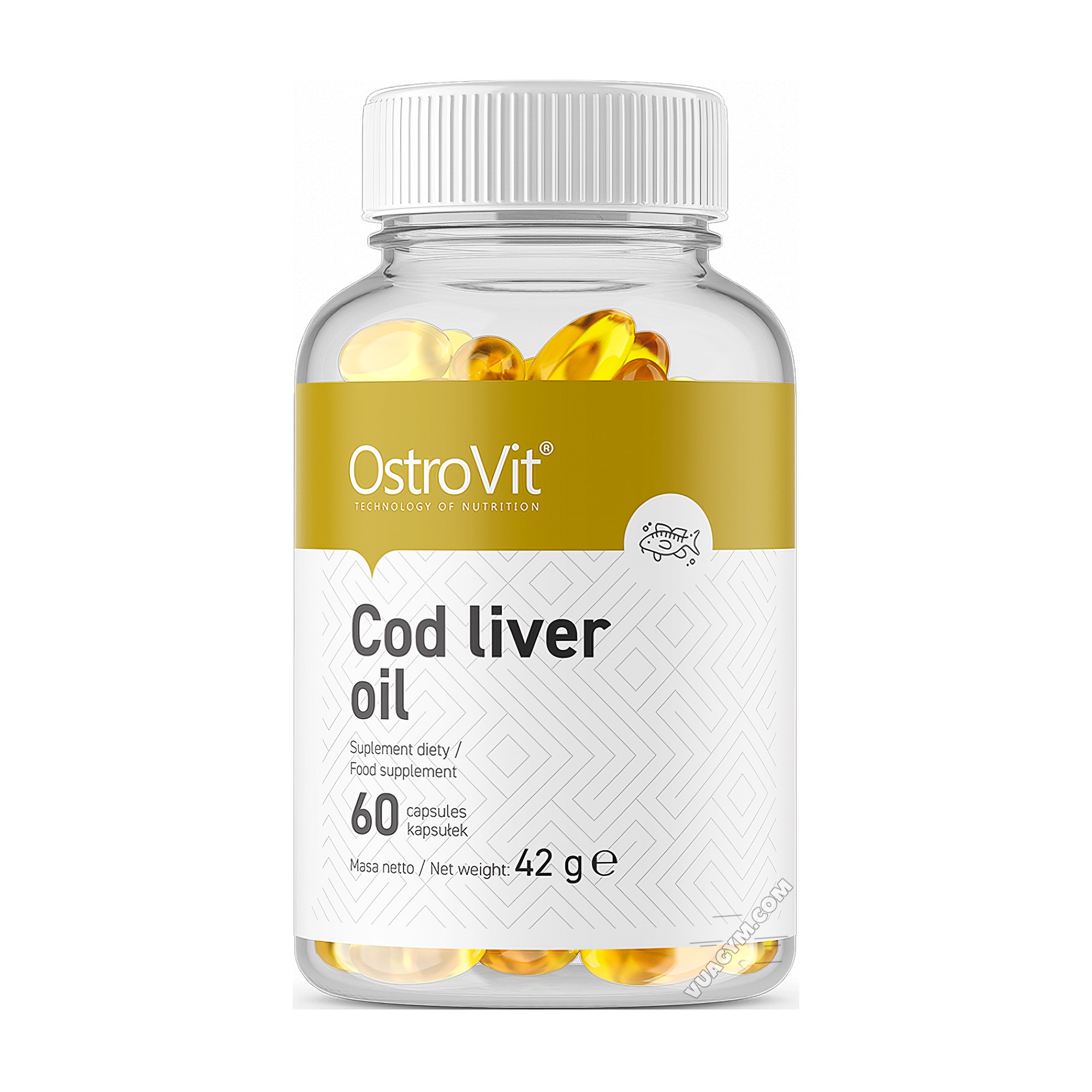 OstroVit - Cod Liver Oil 60 Viên - Giá Tốt Trên Thị Trường
