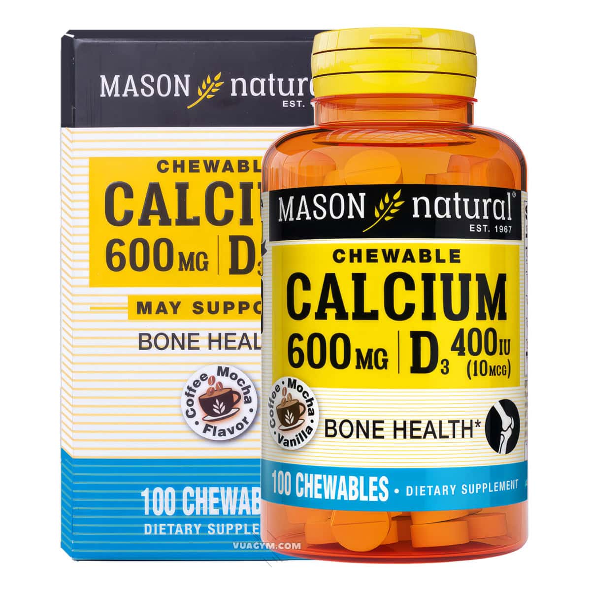 Mason Calcium 600mg D3 400IU 100 Viên - Giảm Giá | Siêu Tốt